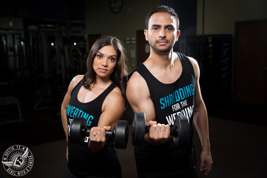 Arlin and Andres: Fitness Engagement Portraits at the Gym in Austin ...